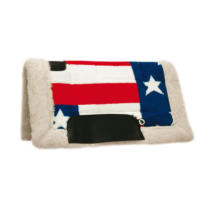 Burioni Western Fleece Saddle Pad Usa Flag | Tosoni Selleria
