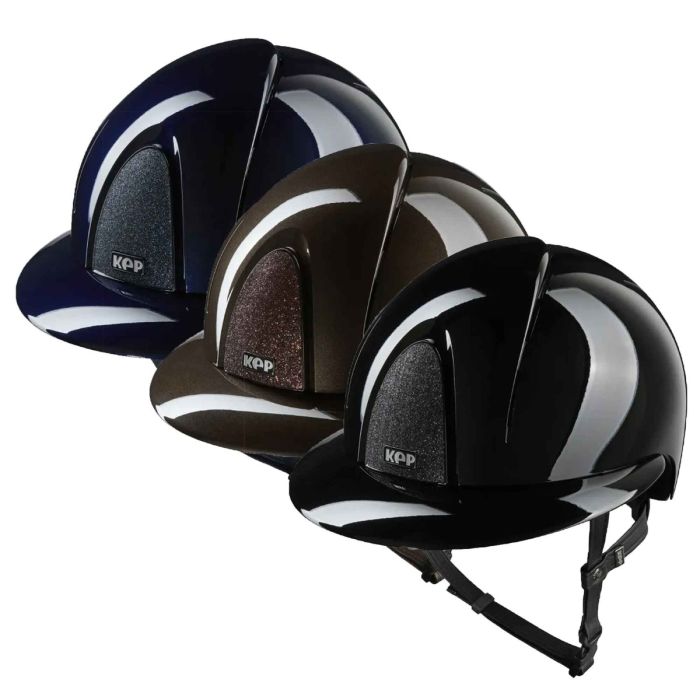 Casco Equitazione Kep Italia Smart Nova Metal Polish Star Visiera Polo ...