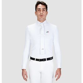 Polo de Competición Hombre Equiline David Manga Larga | Tosoni Selleria